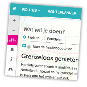 Plan een route met de routeplanner
