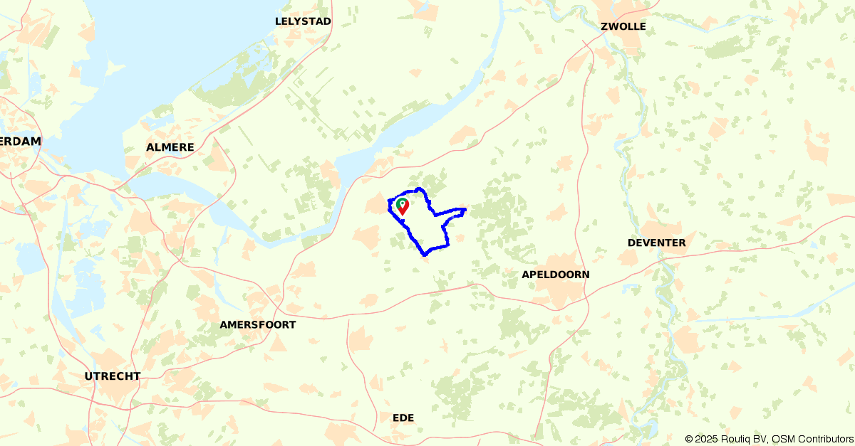 Fietsroute 1631979: Fietsroute Ermelo en Elspeet