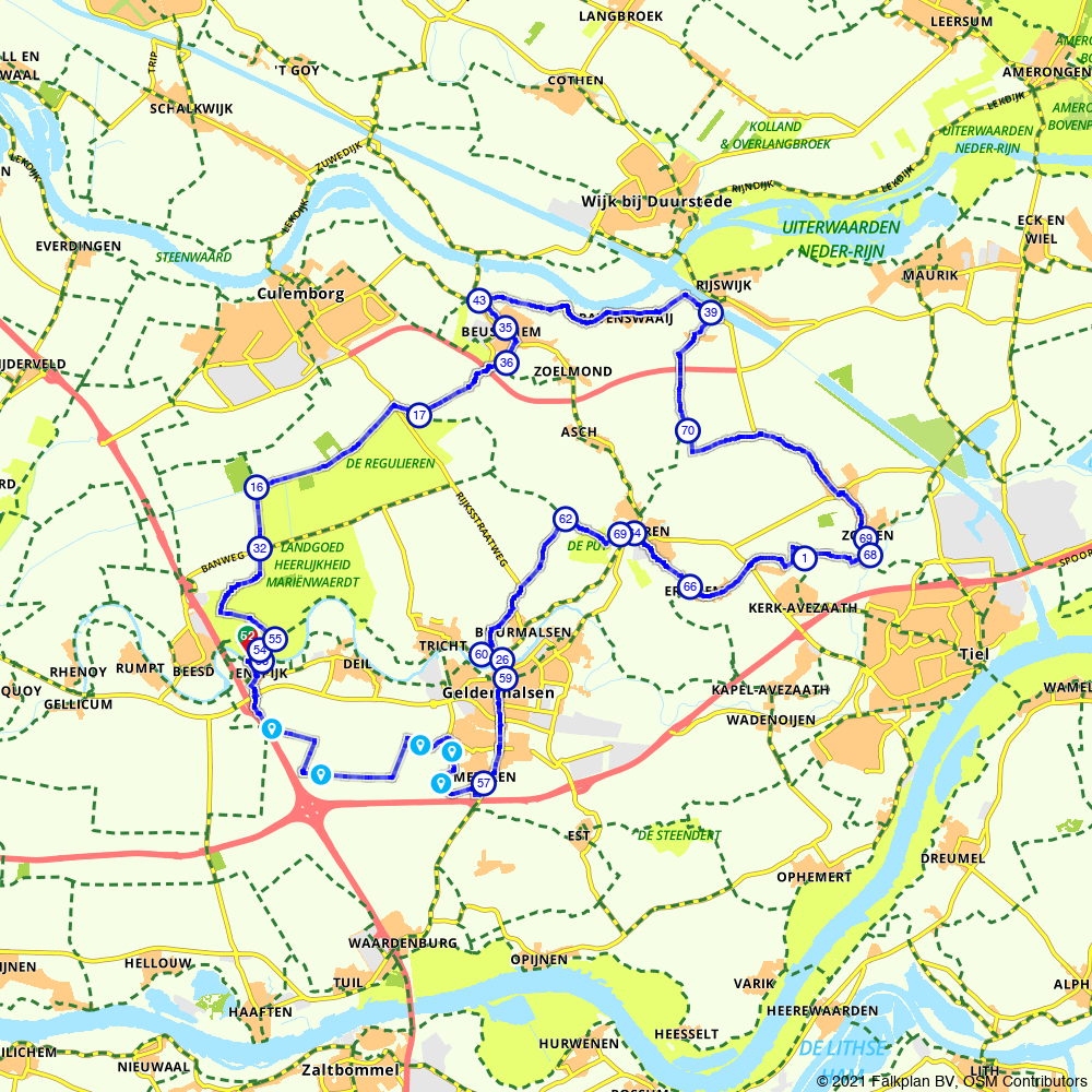 1002291 Cycling through the Betuwe near Geldermalsen