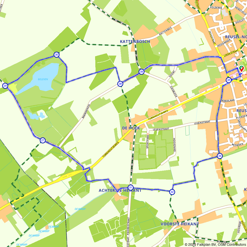Village walk Reusel - Reusel-De Mierden - Hiking route | Route.nl