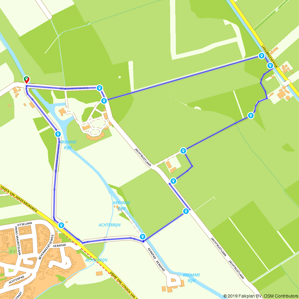 Round Beverweert - Bunnik - Hiking route | Route.nl