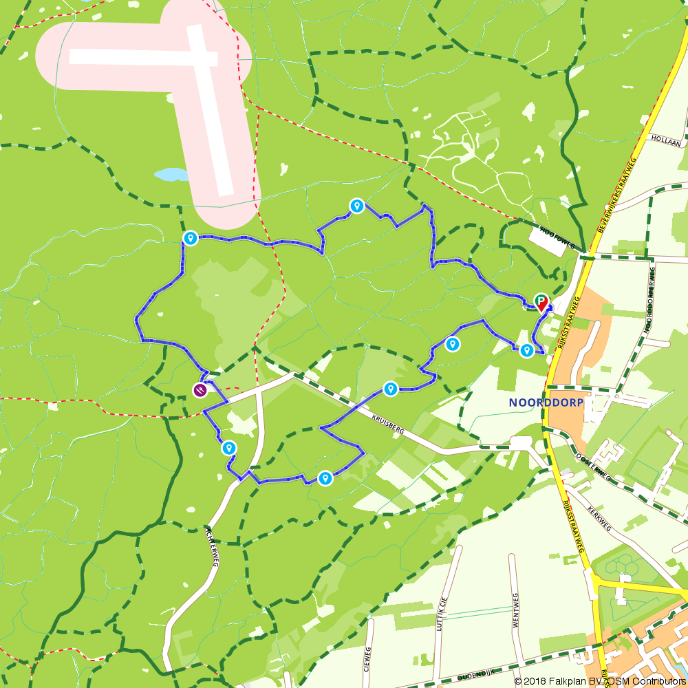Roundabout Geversduin/Kruisberg 6km jvz - Heemskerk - Hiking route ...