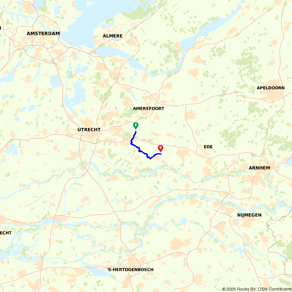 austerlitz-leersum - Woudenberg - Cycling route | Route.nl