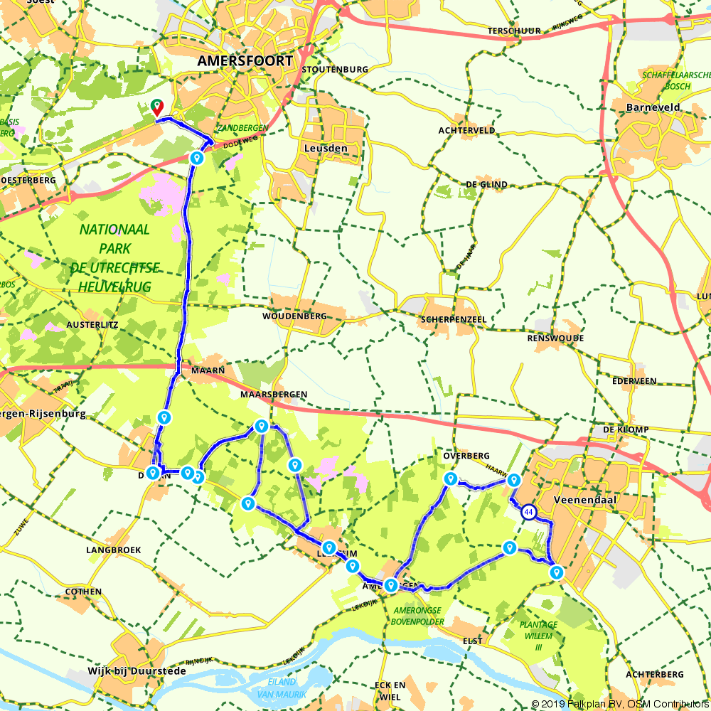From Amersfoort a tour of Doorn and Amerongen - Amersfoort - Cycling ...