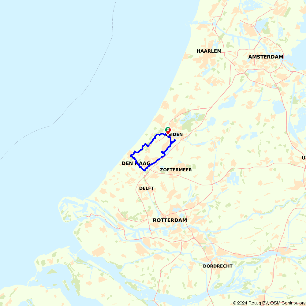 Tour of Wassenaar and The Hague - Leiden - Cycling route | Route.nl