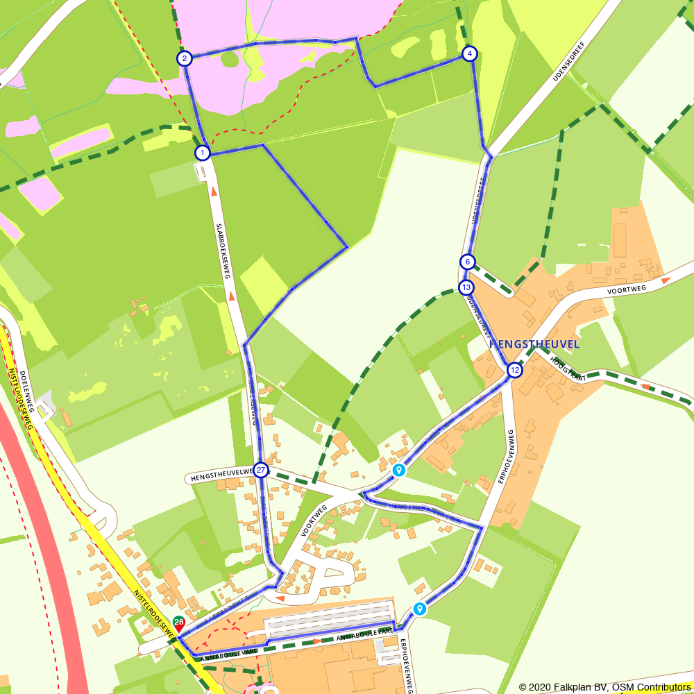 Walking through the Maashorst - Uden - Hiking route | Route.nl