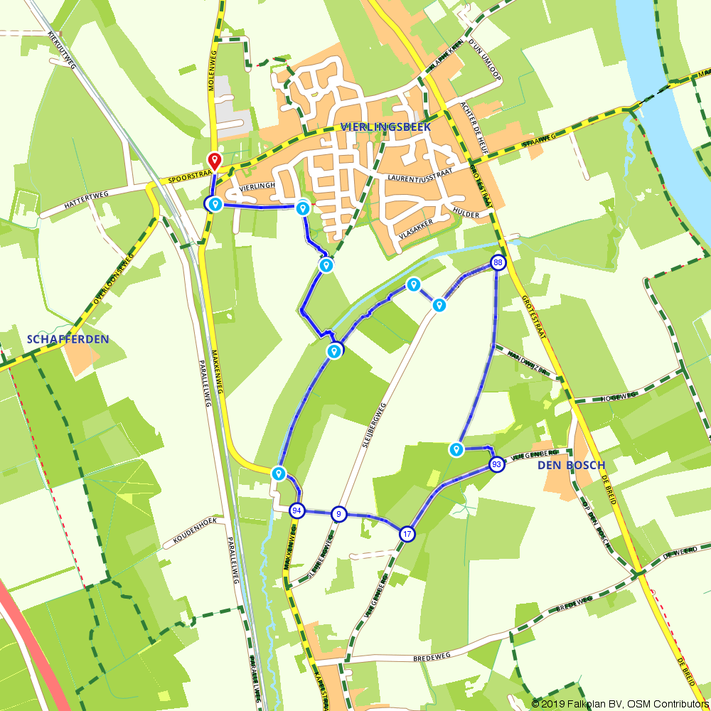 Walk with dog - Boxmeer - Hiking route | Route.nl