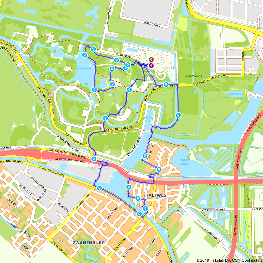 Tour of Halfweg and Houtrak - Haarlemmermeer - Hiking route | Route.nl