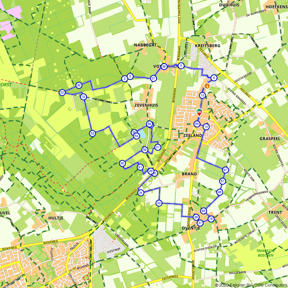 Jubilee route municipality of Landerd 15 km walk - Zeeland - Hiking ...