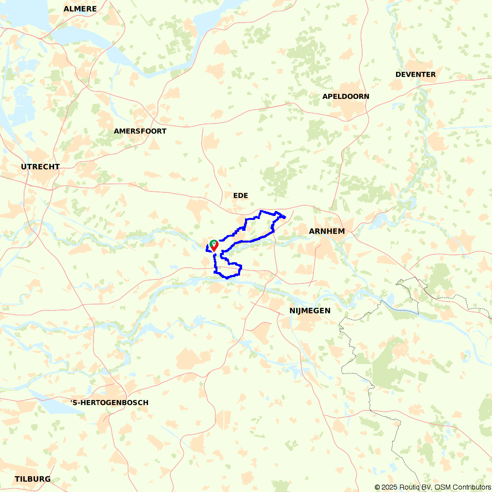 Tour Ochten along the Rhine - Neder-Betuwe - Cycling route | Route.nl