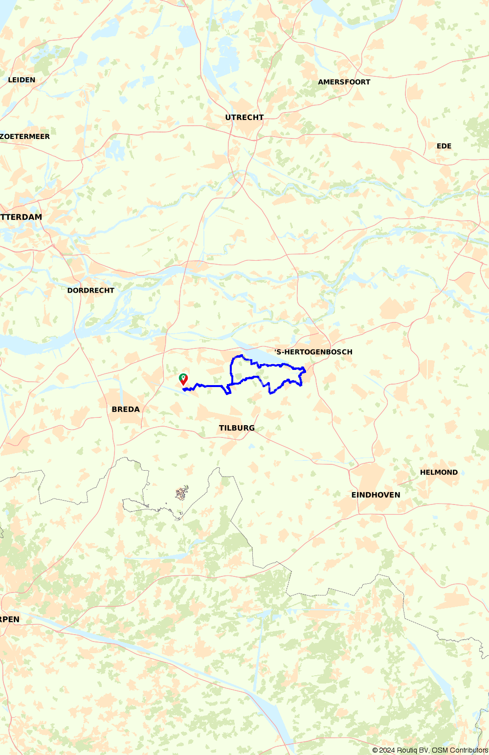 Around the Brabant Dunes - Dongen - Cycling route | Route.nl