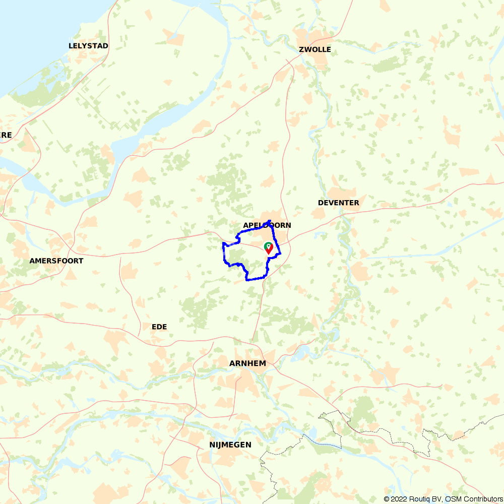 erna route - Apeldoorn - Fietsroute | Route.nl