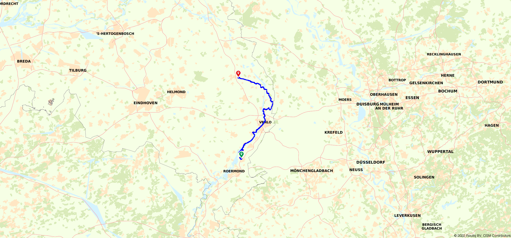 LF Maas Route: Part 3 (Swalmen - Venray/Oostrum) - Roermond - Cycling ...