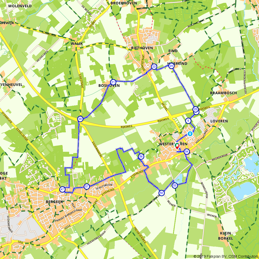 Tour Bergeijk - Bergeijk - Hiking route | Route.nl
