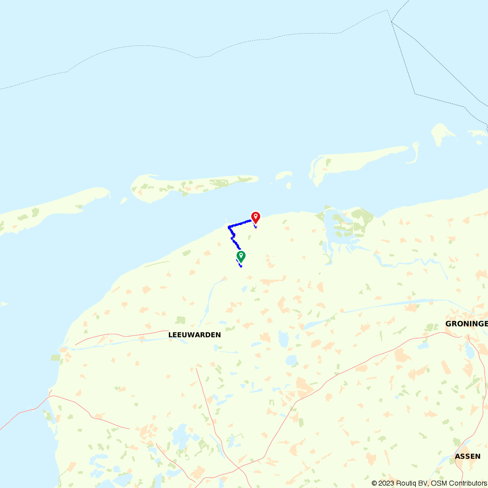 Jannum-Holwerd-Ternaard - Noardeast-Fryslân - Hiking route | Route.nl