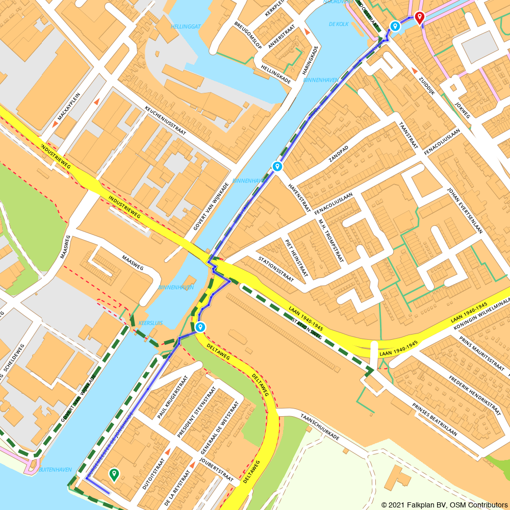 Fascinating route Maassluis - Maassluis - Hiking route | Route.nl