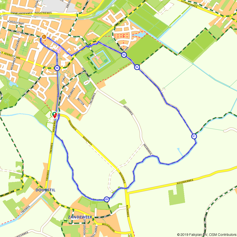 Walking around Uithuizen - Het Hogeland - Hiking route | Route.nl