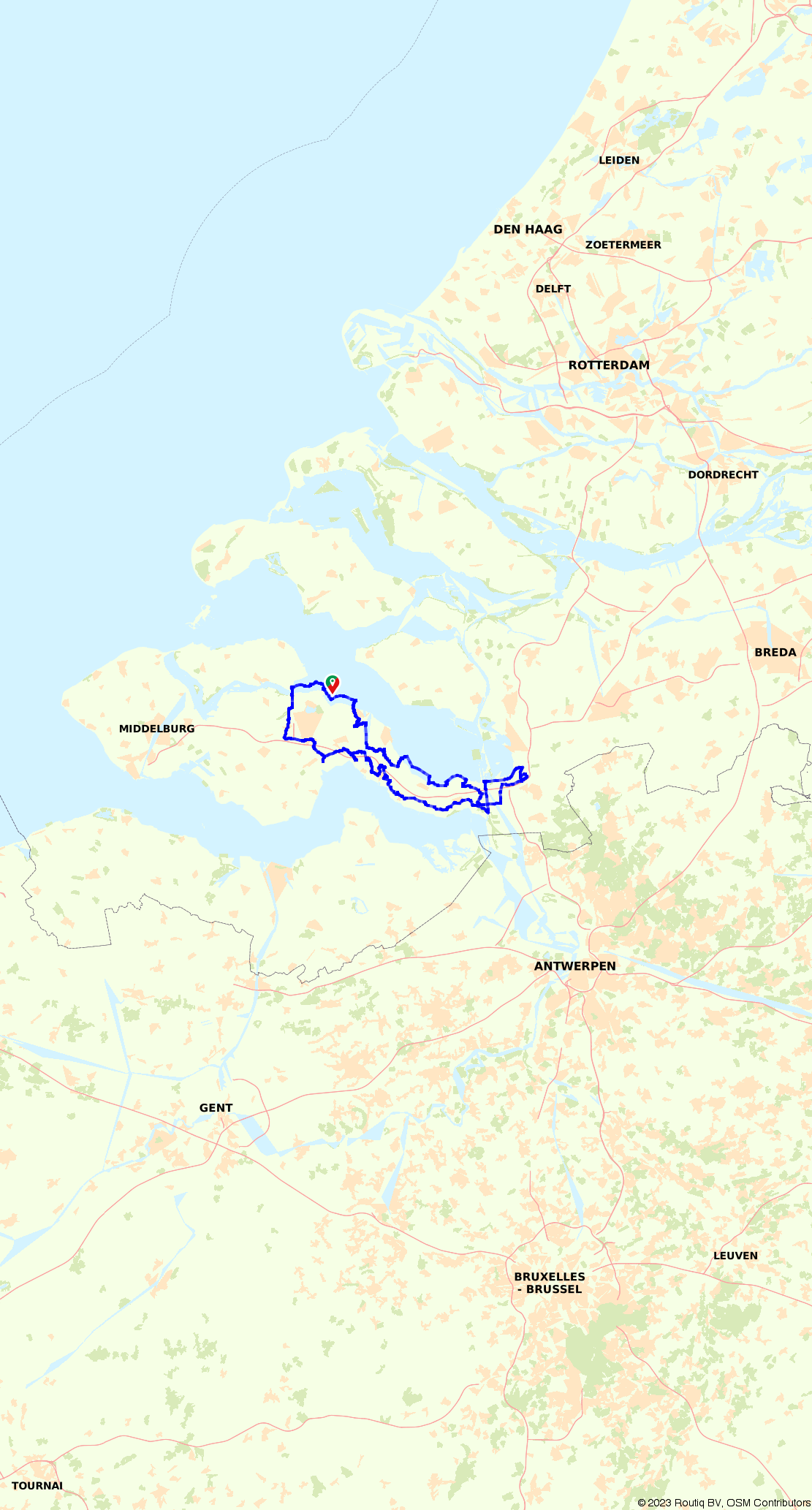 Jo de Roo Cycling Route - Goes - Cycling route | Route.nl
