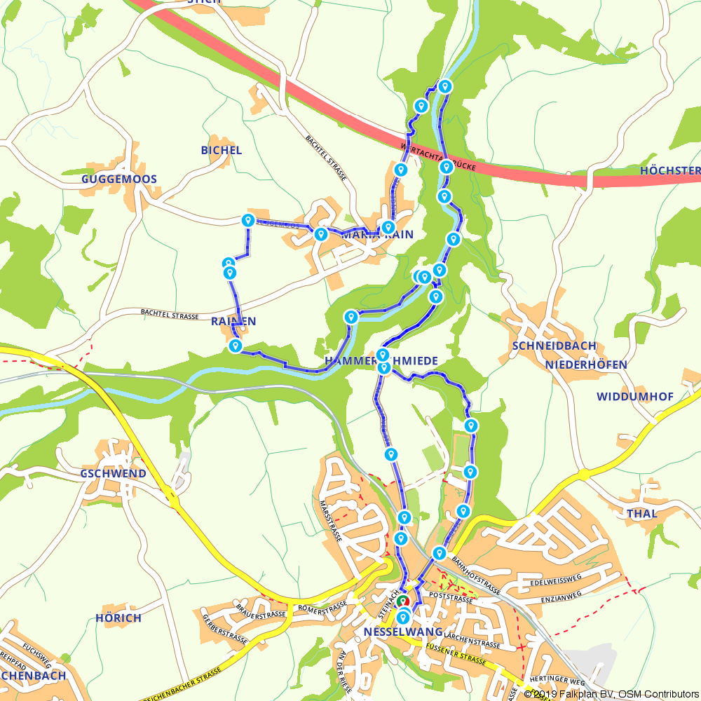 Wertachtal Hiking trail - Nesselwang - Hiking route | Route.nl