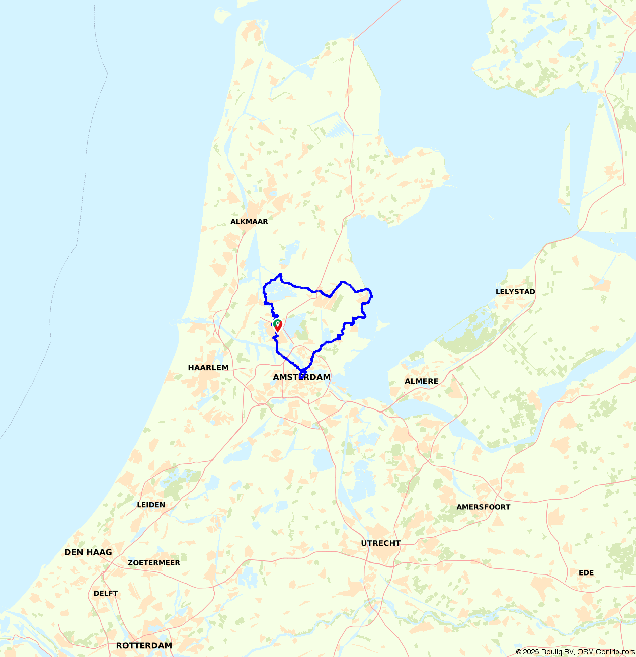Tour of Zaandam, Volendam and Amsterdam - Zaanstad - Cycling route ...