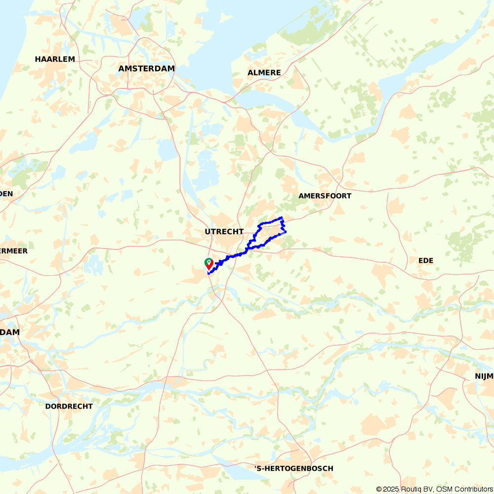 Nieuwegein-Soesterberg-Nieuwegein 49km - Nieuwegein - Fietsroute | Route.nl