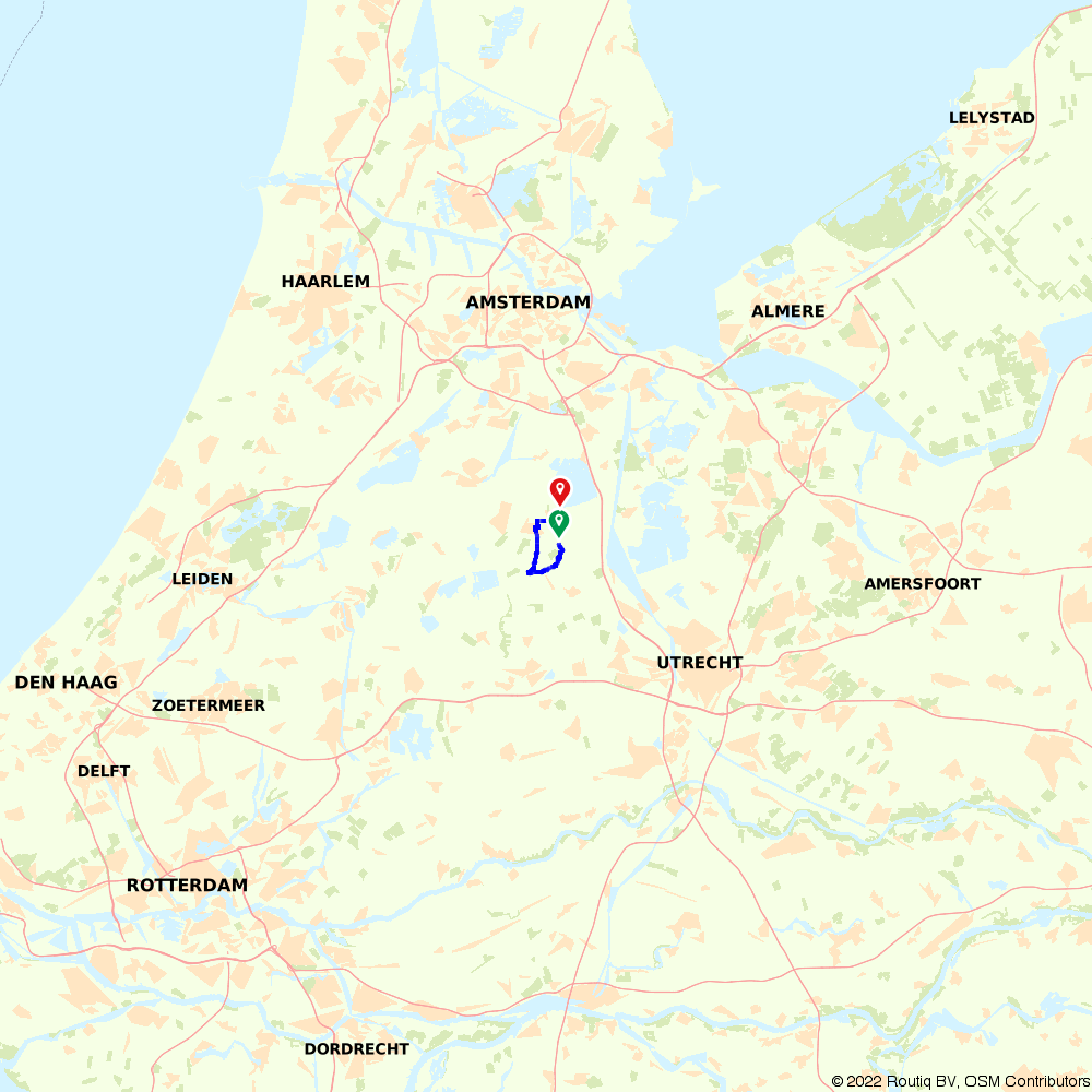 Walking tour through the polder near Wilnis - De Ronde Venen - Hiking ...