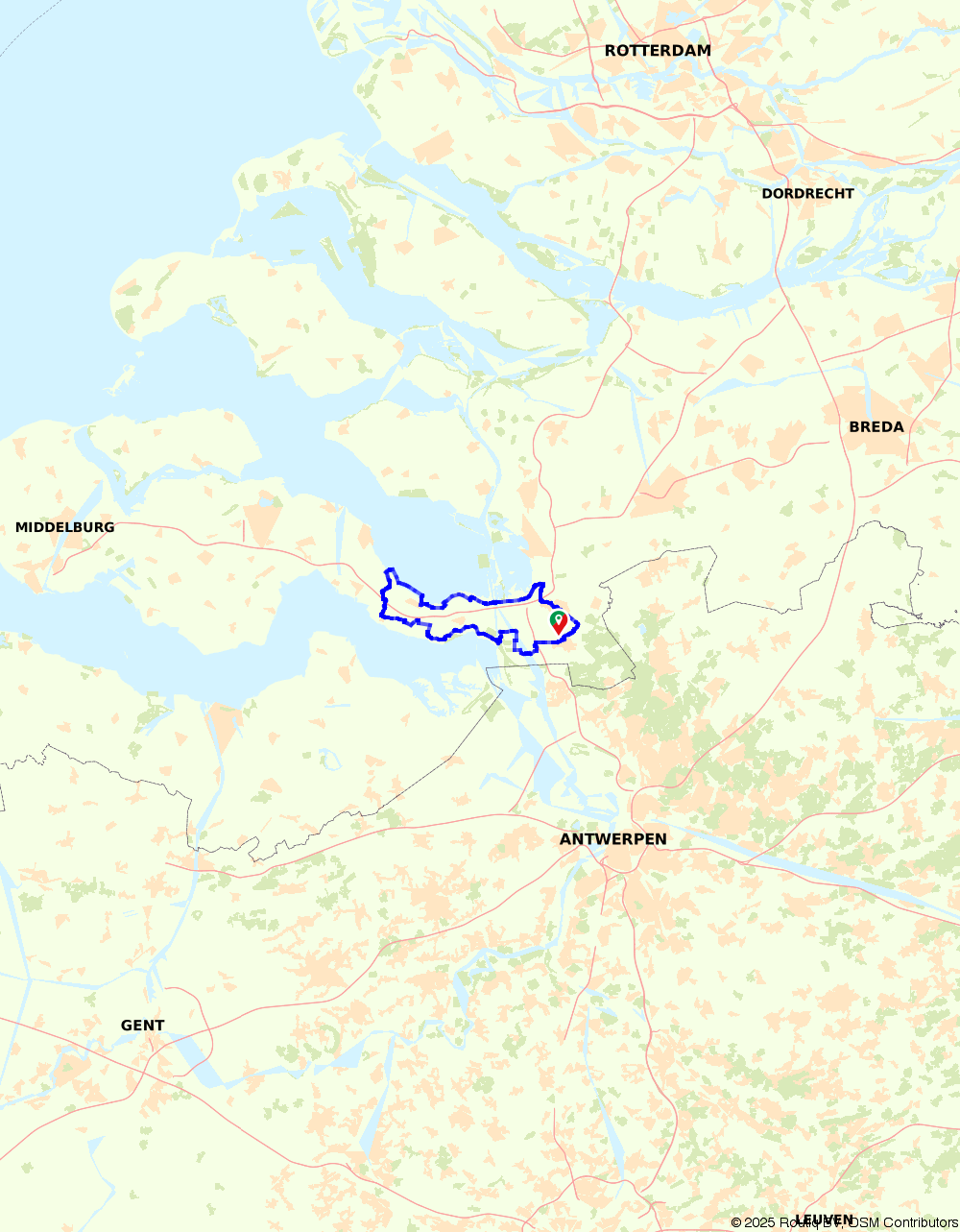 Wonderful cycling route along Ossendrecht and South Beveland ...