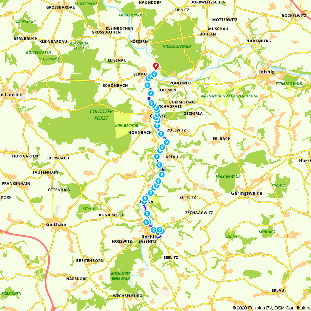 Routiq - 1092978 Mulderadweg (Zwickauer Mulde)