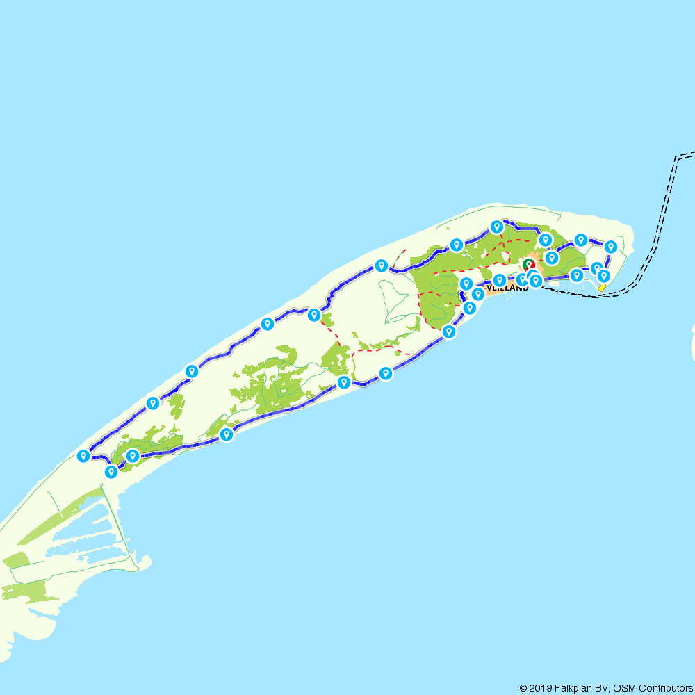 Rondje Vlieland met uitkijkpunten - Vlieland - Fietsroute | Route.nl