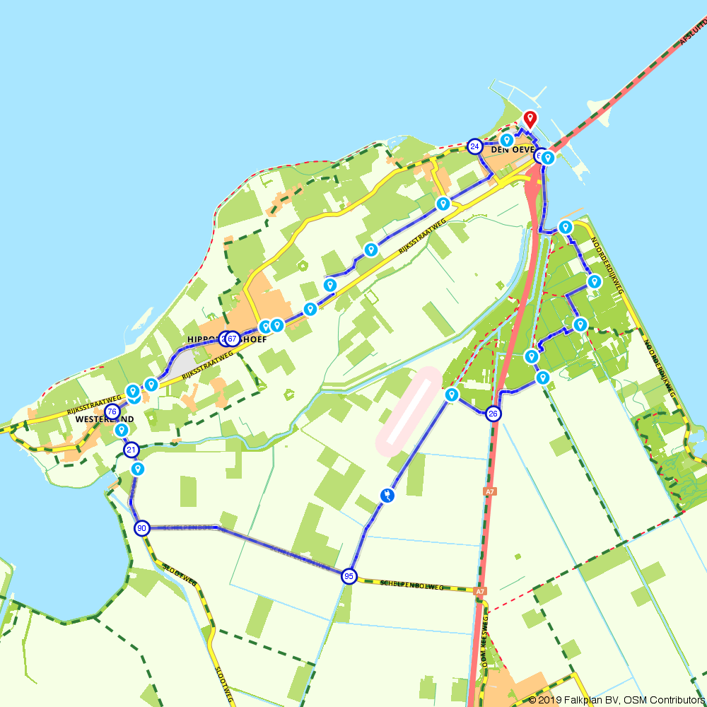 Enjoy Wieringen - Hollands Kroon - Cycling route | Route.nl