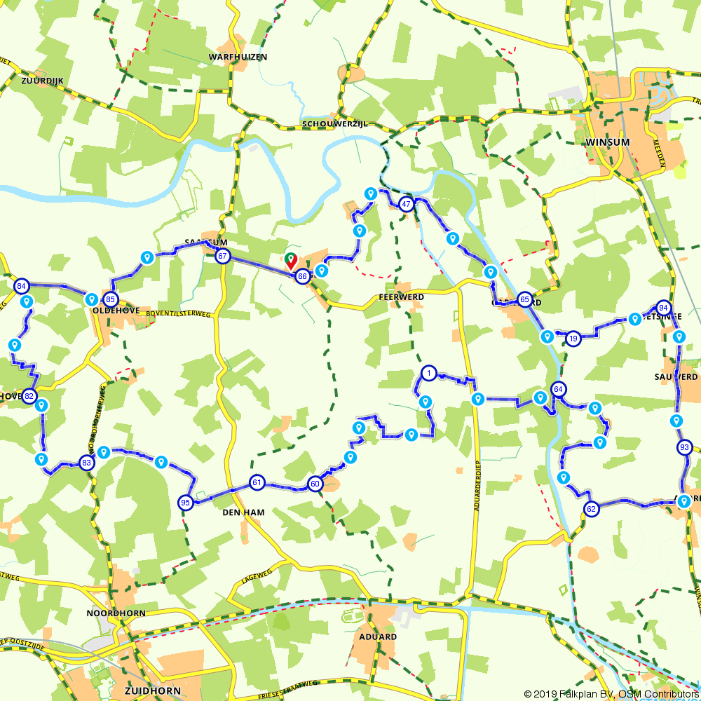 1110466 Cycling route Wierden route