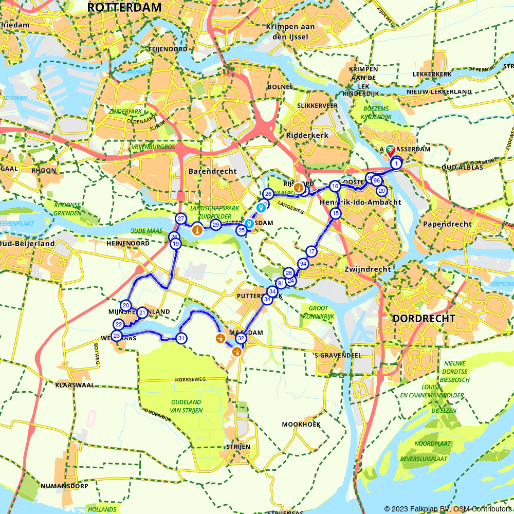 Van Alblasserdam by Hoeksche Waard - Alblasserdam - Cycling route ...