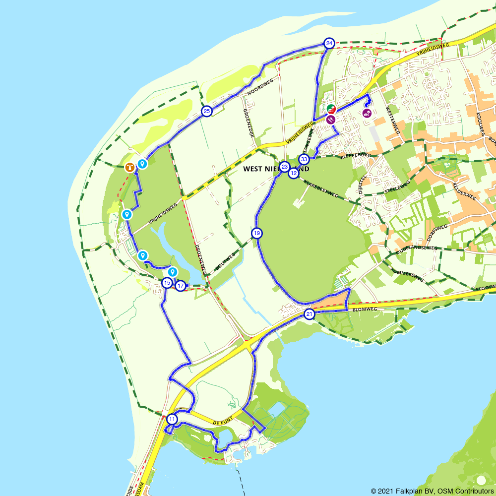 1142698 Walking route highlights of Ouddorp