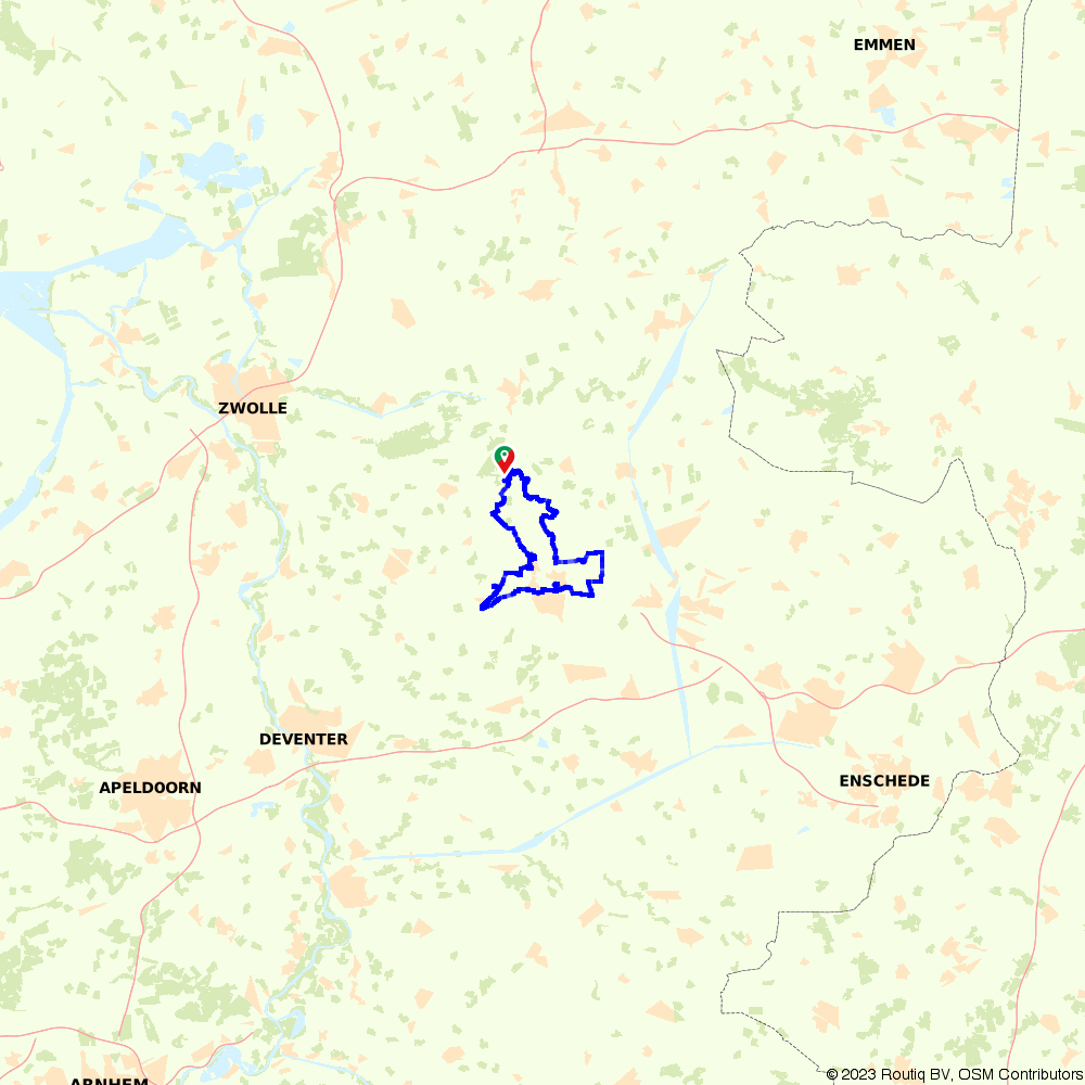 E-bike route Nijverdal along the Regge - Ommen - Cycling route | Route.nl