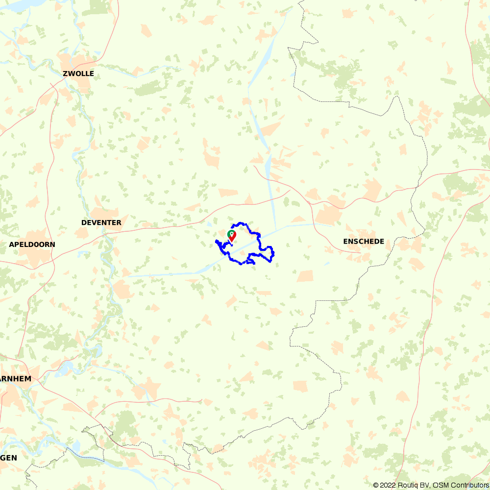 Fairytale castles around Diepenheim - Hof van Twente - Cycling route ...