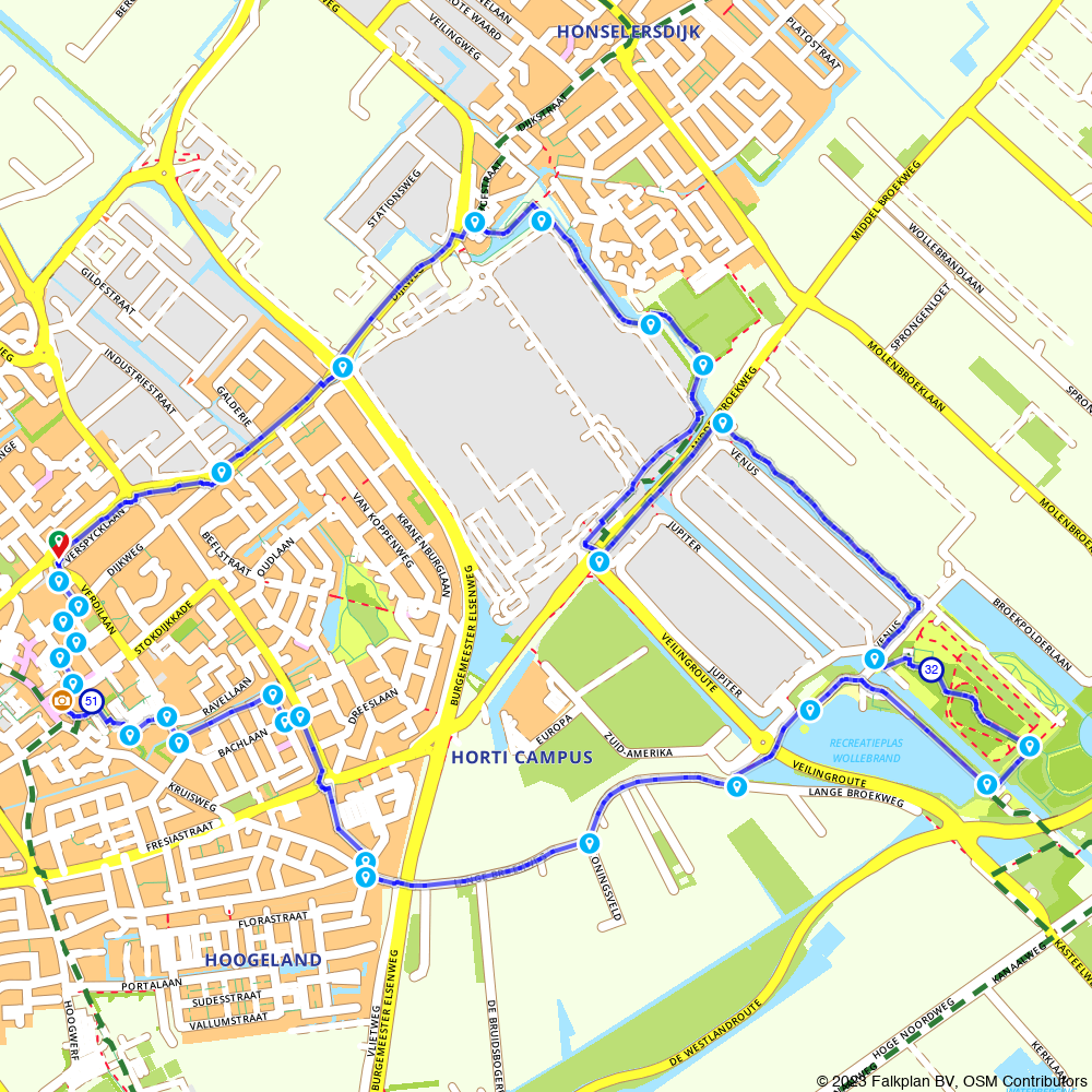 Wandelroute Naaldwijk en Wollebrand - Westland - Wandelroute | Route.nl