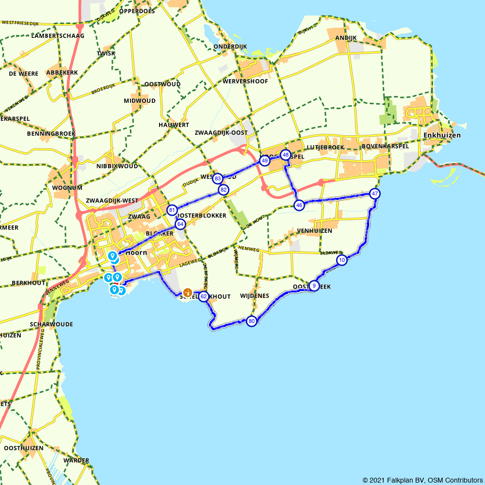 115706 Cycling from Hoorn along the Markermeer