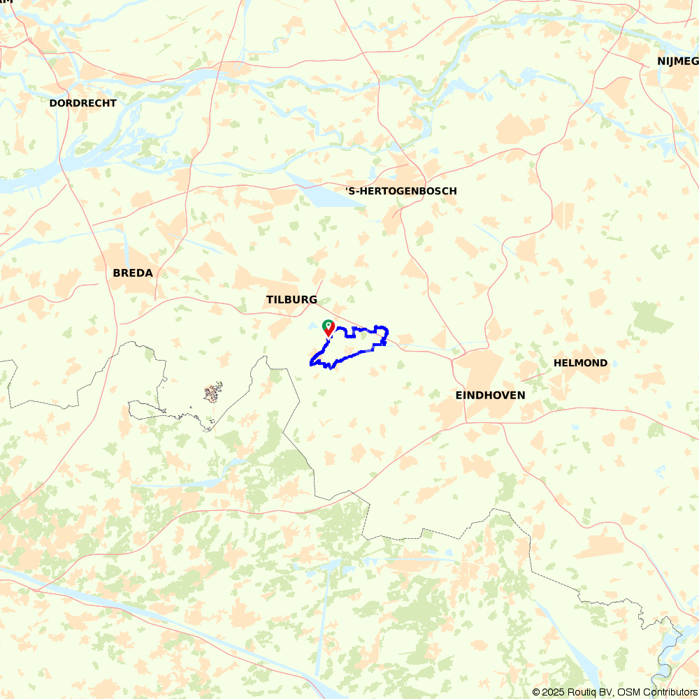 Cycling around Haghorst - Hilvarenbeek - Cycling route | Route.nl