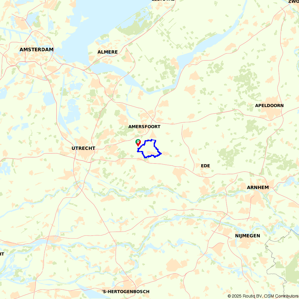 Mountain stream route ANWB - Leusden - Cycling route | Route.nl