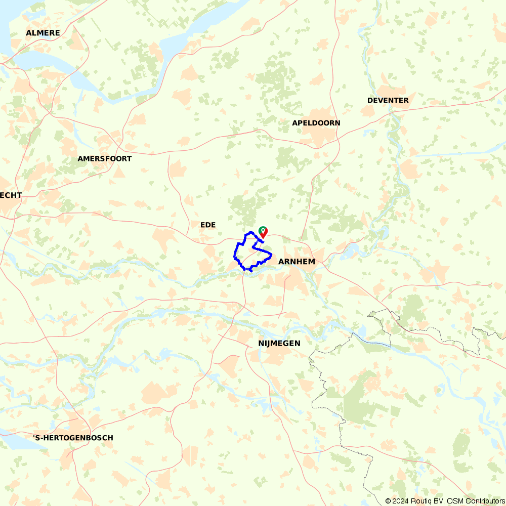 Across the heathlands around Wolfheze and past Doorwerth Castle ...