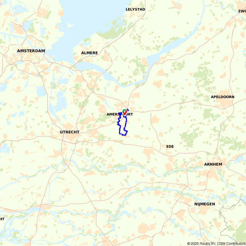 Leusden, Amersfoort and Hooglanderveen - Leusden - Cycling route | Route.nl