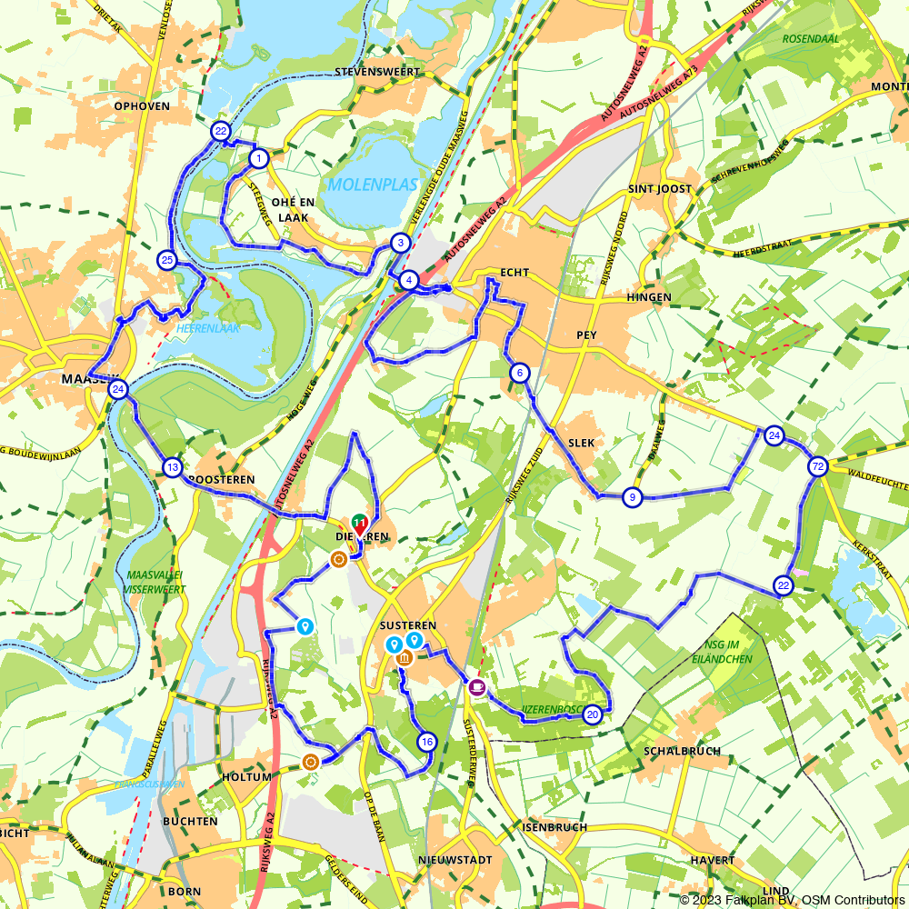 Roast, Suster and Real - Susteren - Cycling route | Route.nl