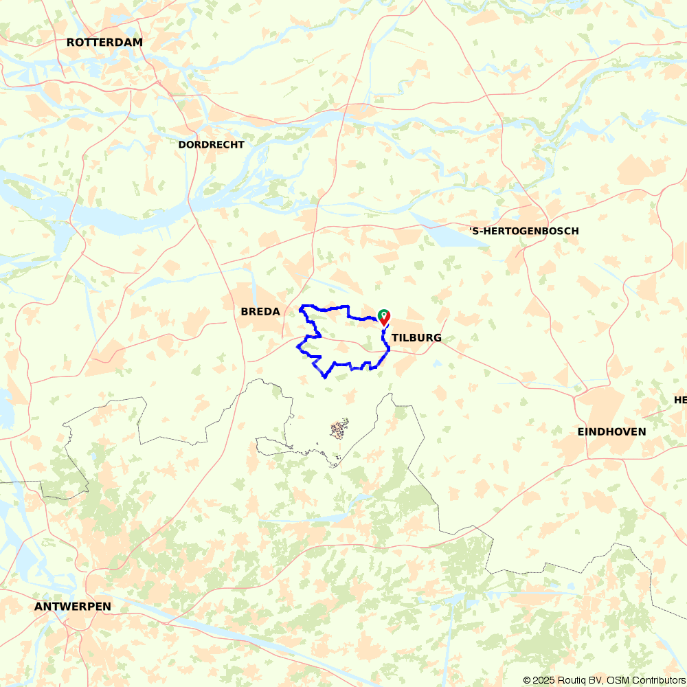 Cycling through the woods around Gilze - Gilze en Rijen - Cycling route ...