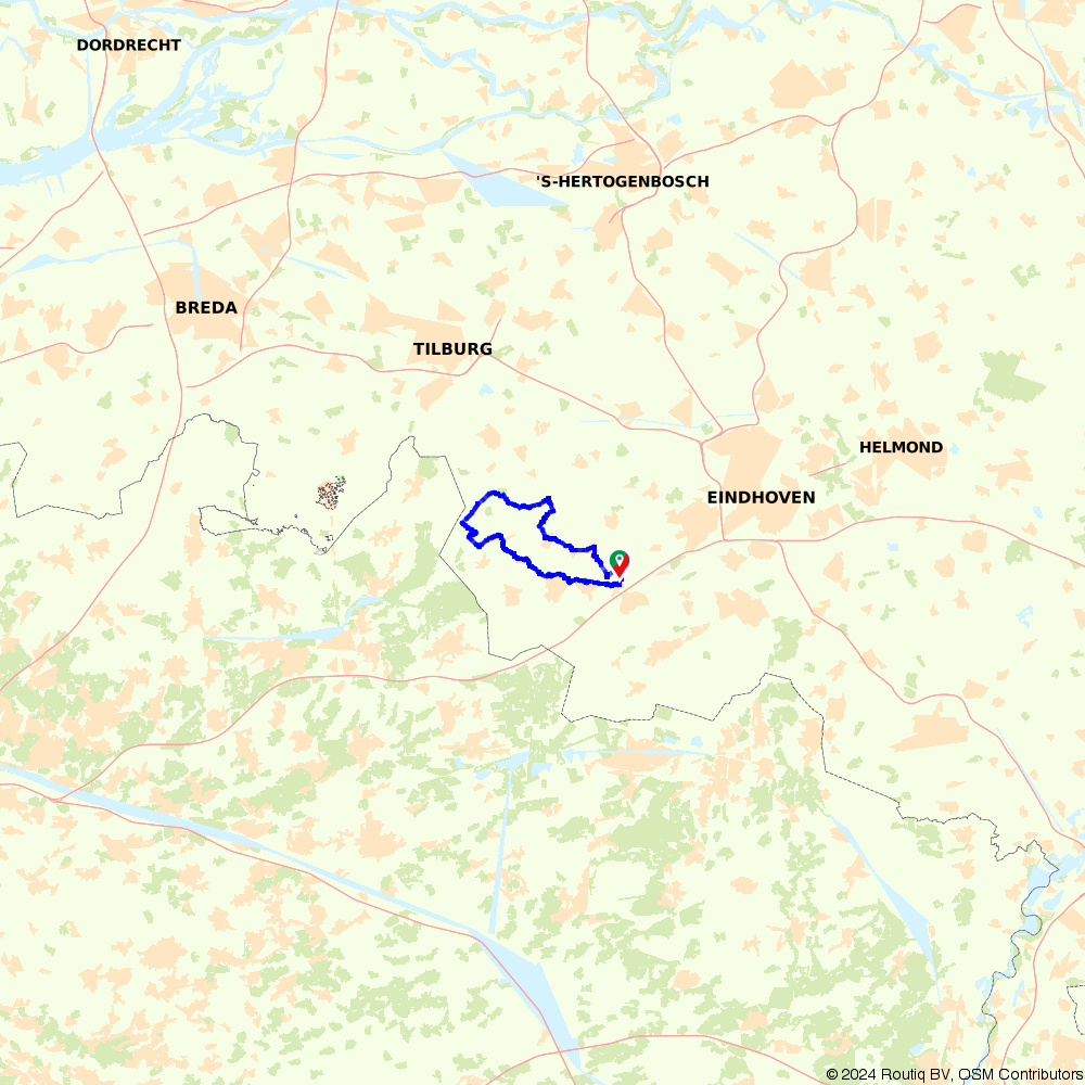 Eersel De Utrecht Eersel 44Km - Eersel - Cycling route | Route.nl