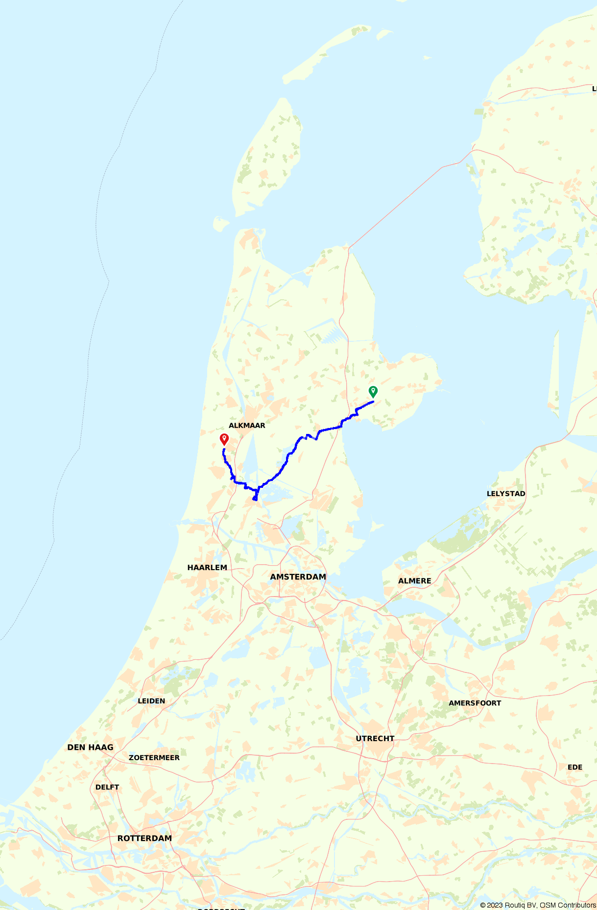 Blokker - Limmen - Hoorn - Cycling route | Route.nl