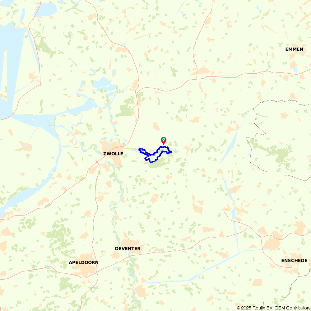 Castle route Vechtdal from Dalfsen - Dalfsen - Cycling route | Route.nl
