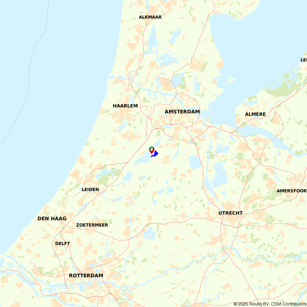 1194698 Walking route Aalsmeer, Kudelstaart and flower auction