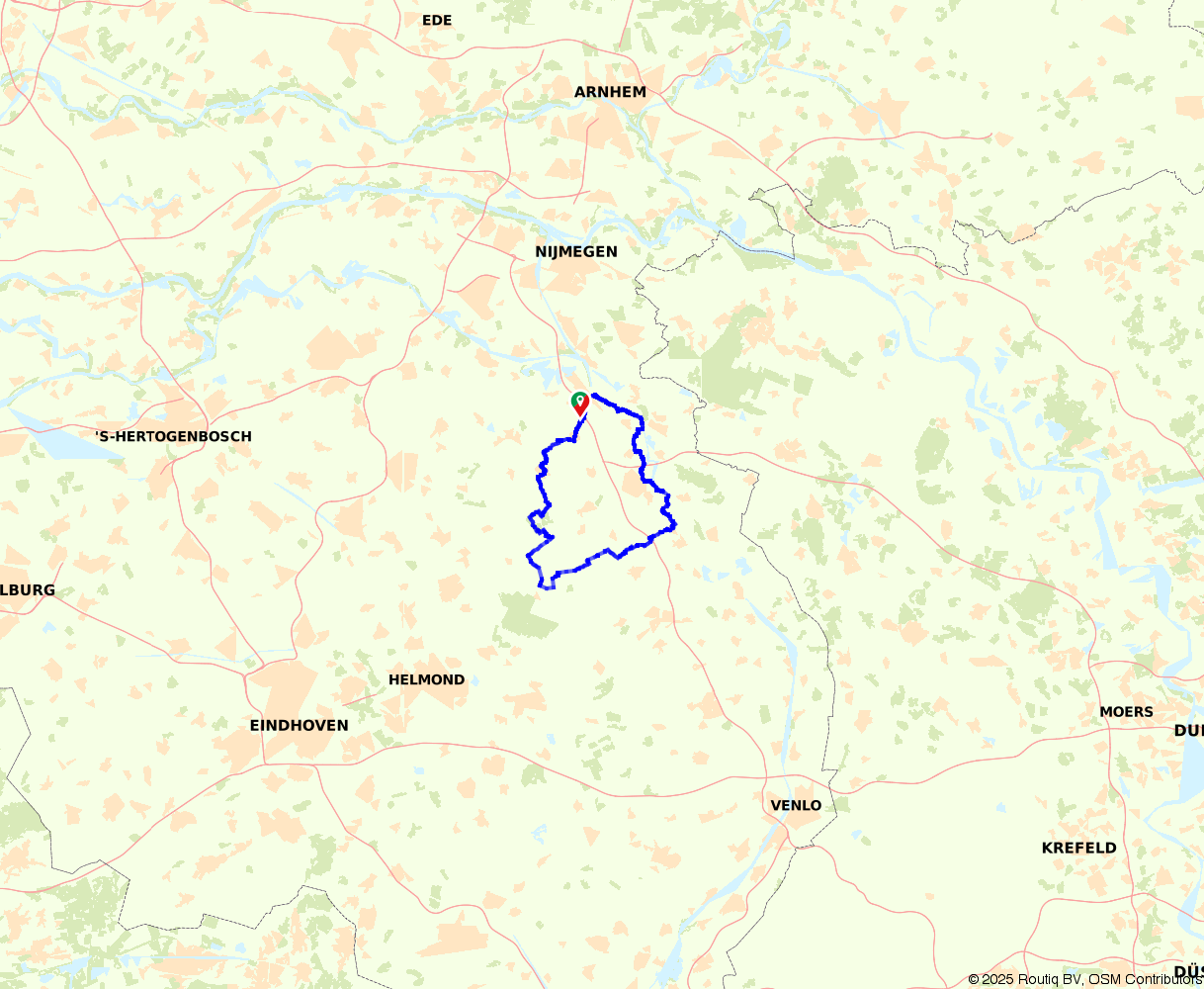 Tour of Cuijk and Maasheggen - Cuijk - Cycling route | Route.nl