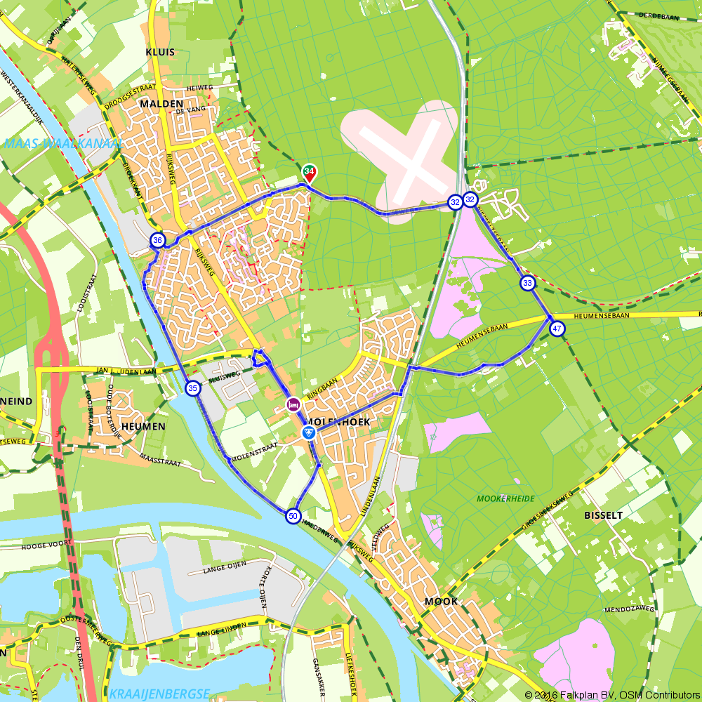 Rondje malden - Heumen - Fietsroute | Route.nl