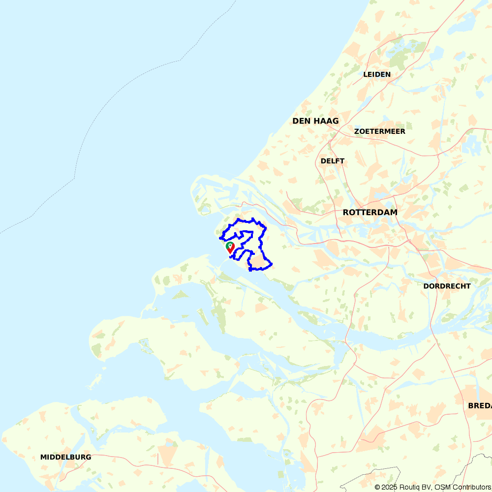 Hellevoetsluis, Brielle - Hellevoetsluis - Cycling route | Route.nl